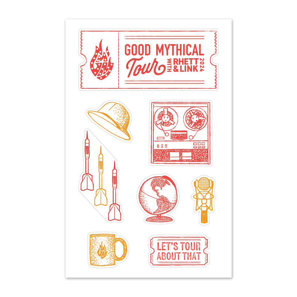 GMTour Collage Sticker Sheet | Mythical Store