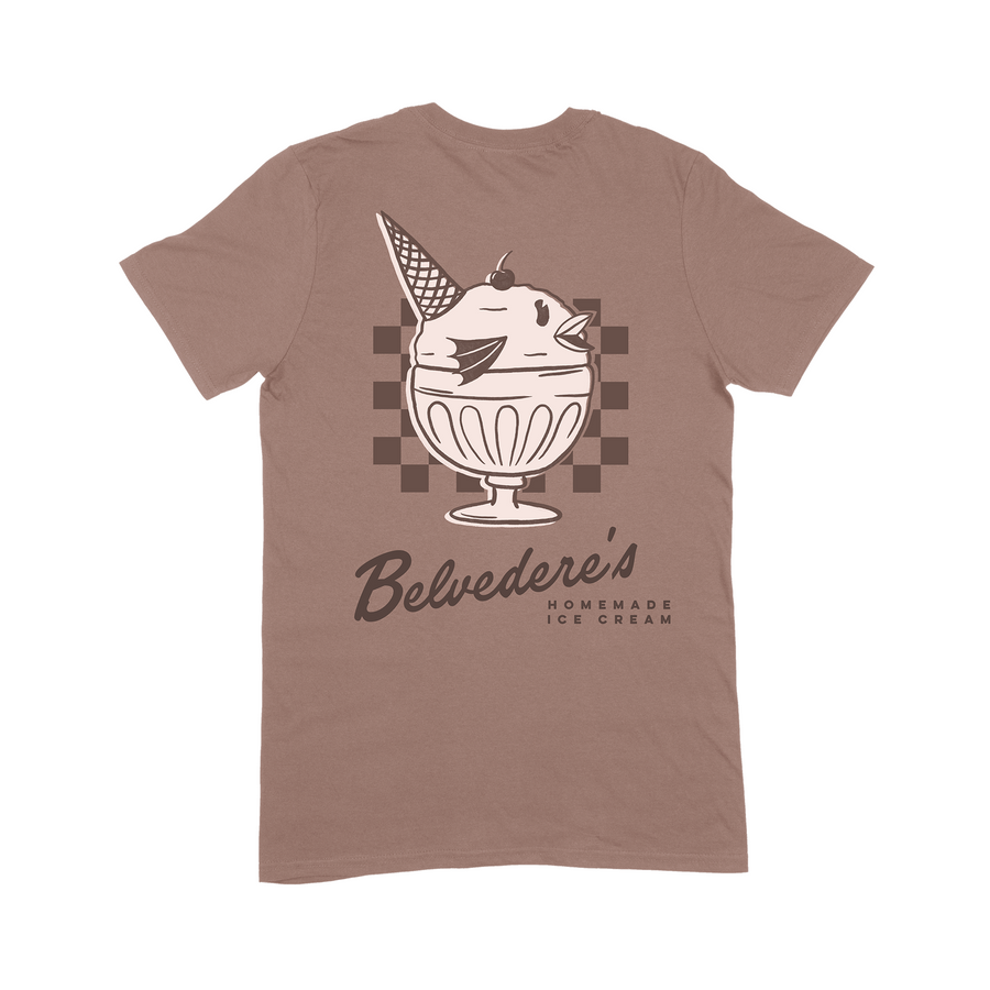 Belvedere's Ice Cream Shop Tee (Chocolate) | Mythical Store