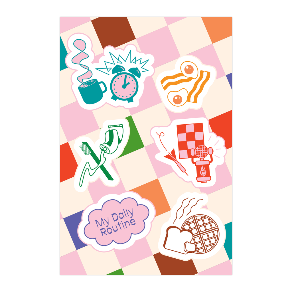 Daily Routine Sticker Sheet | Mythical Store