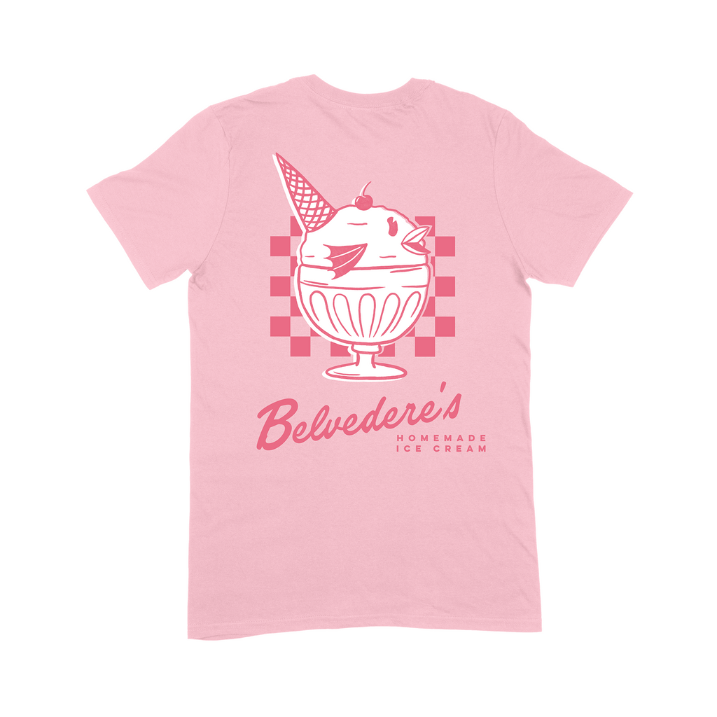 Belvedere's Ice Cream Shop Tee (Strawberry) | Mythical Store