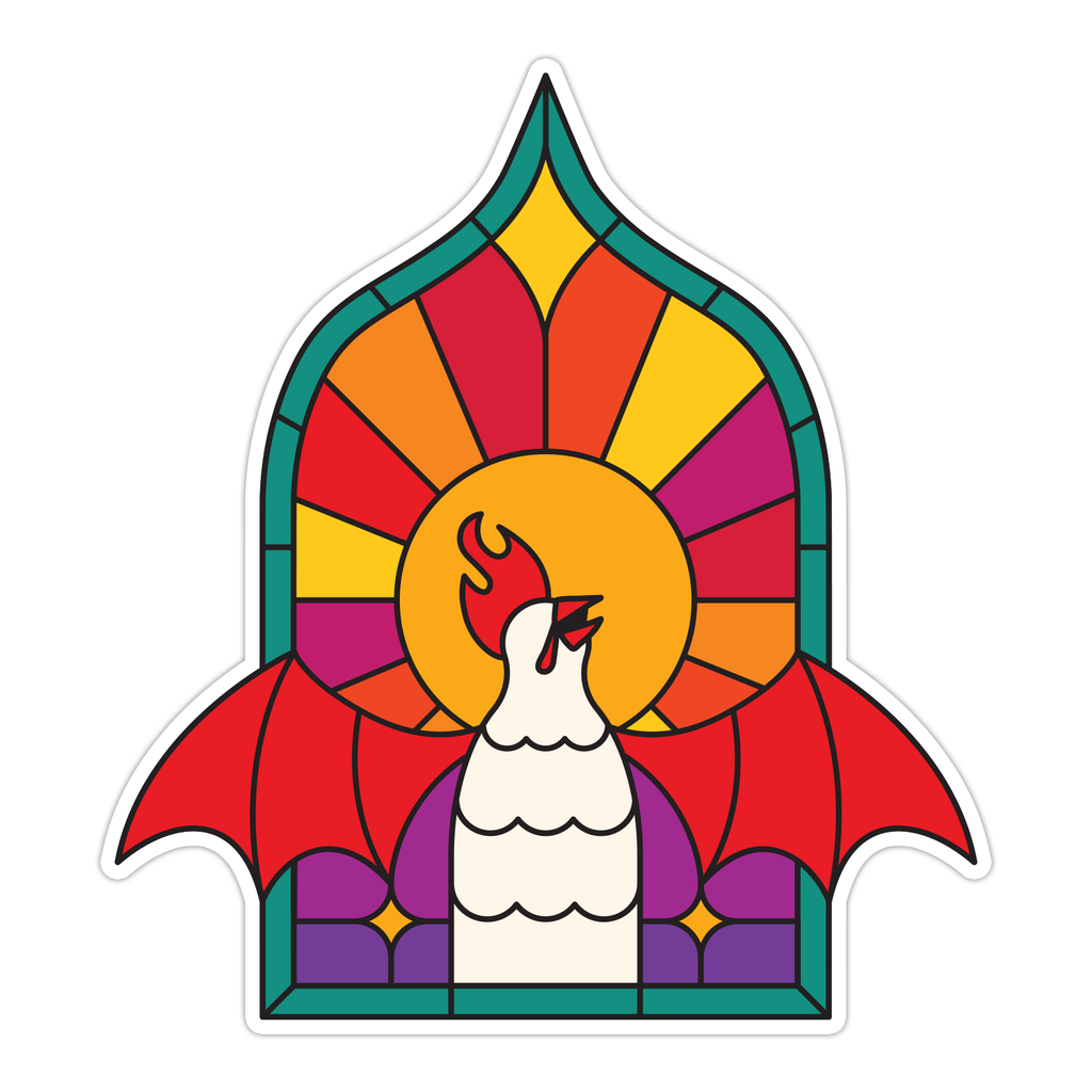 Stained Glass Window Sticker | Mythical Store
