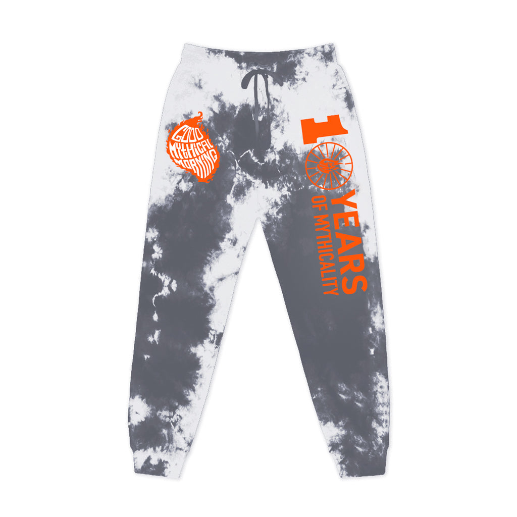 GMM 10 Years of Mythicality Joggers (Grey Crystal Wash) | Mythical Store