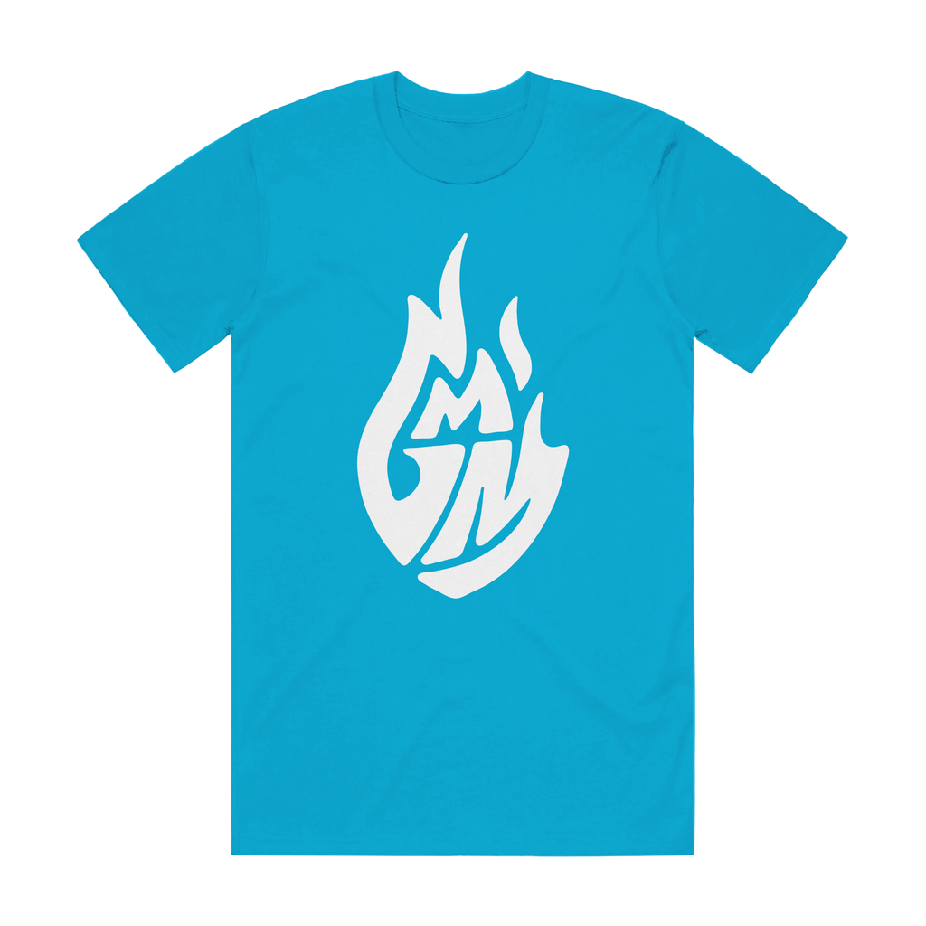 Good Mythical Morning White Flame Logo Tee | Mythical Store